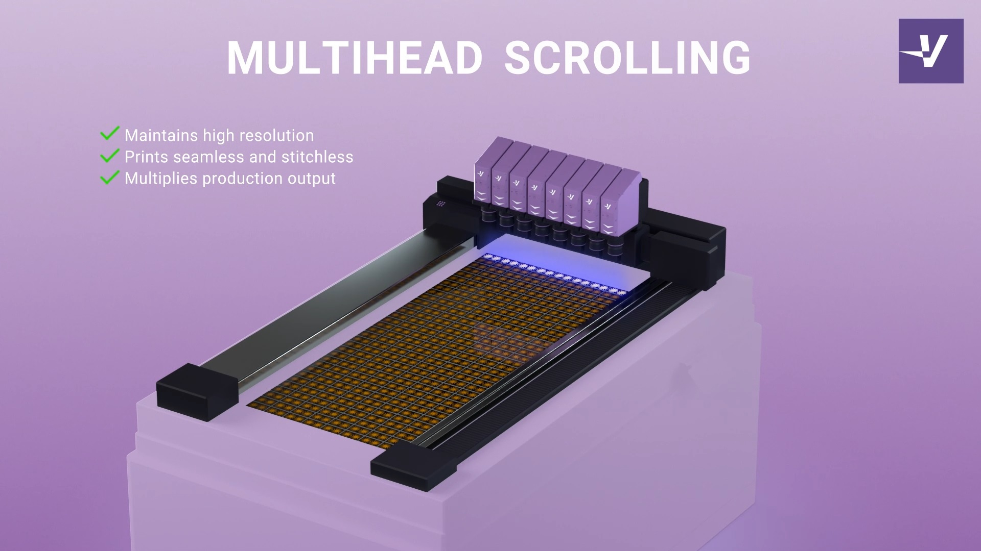 Multihead scrolling for additive manufacturing - Visitech